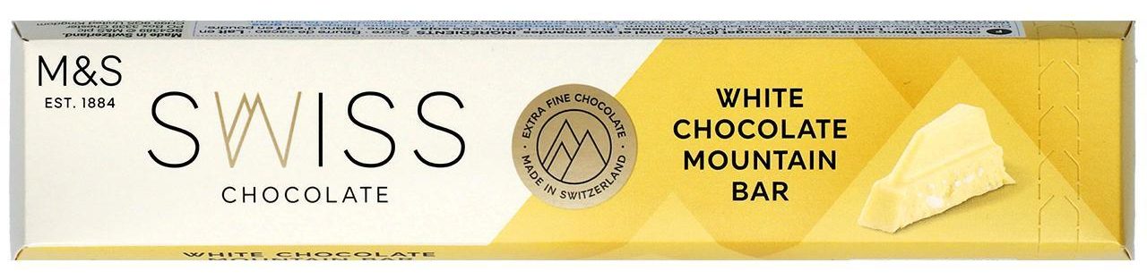 M&S Swiss White Chocolate Mountain Bar – Dave Fitch